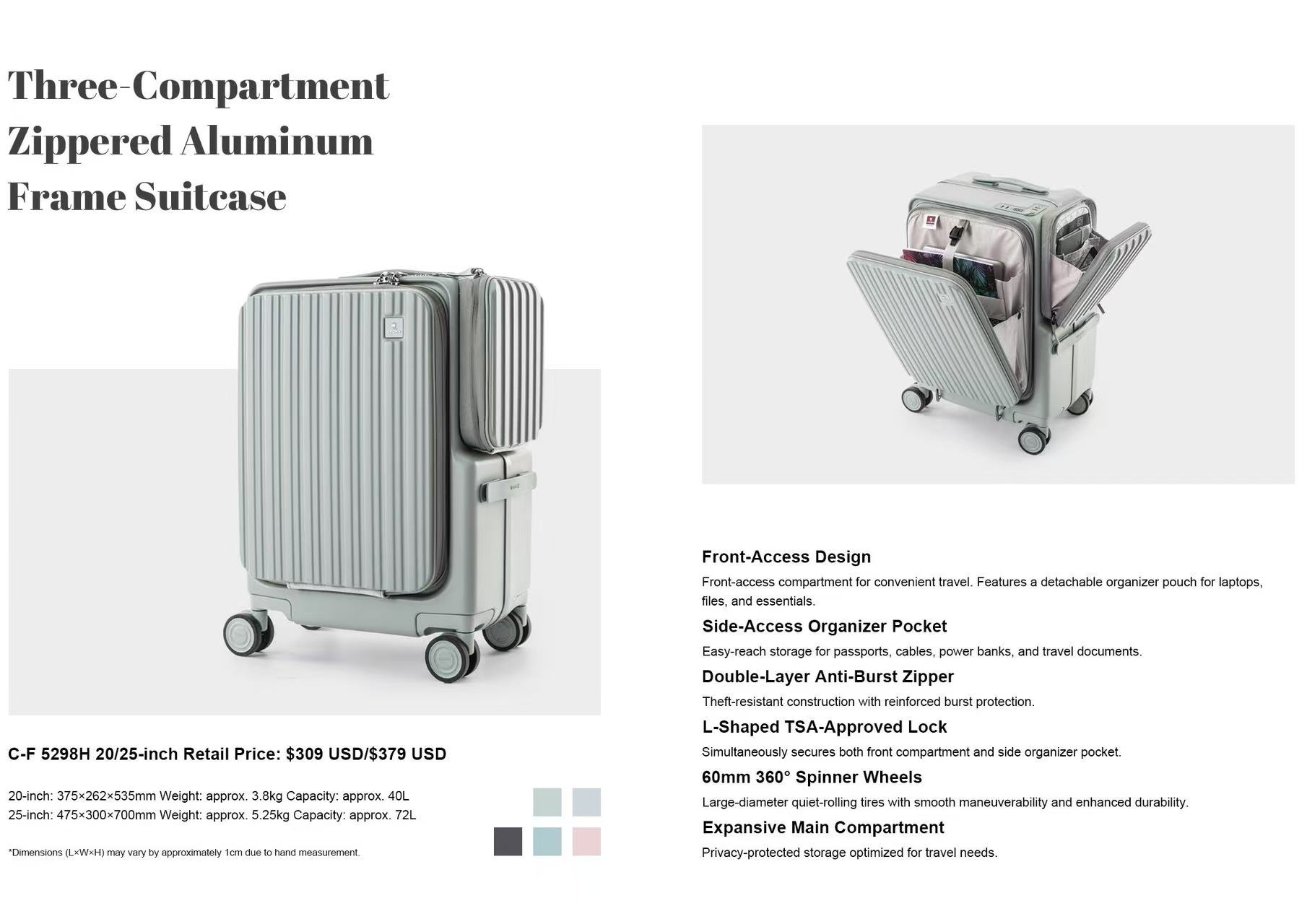 5298 - CROWN LUGGAGE 皇冠箱包